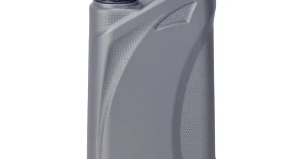 1,000 cc Lubricant Grey Polyethylene Bottle
